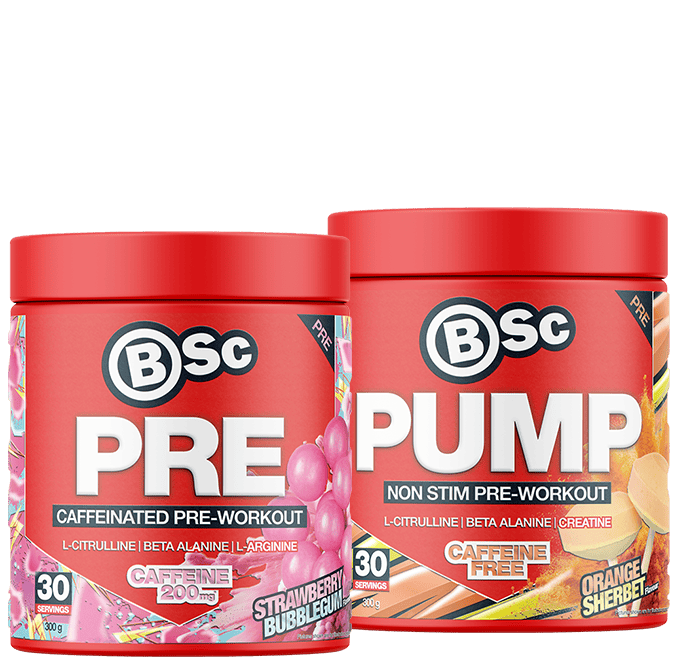 Pre & Pump Stack by BSc | Pre-Workout Bundle