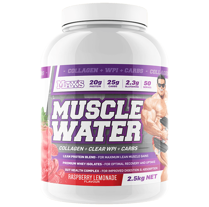 Muscle Water by Maxs: Refresh & Recover WPI, Collagen and Carbs