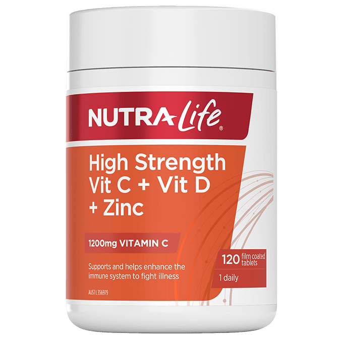 High Strength Vit C + Vit D & Zinc by Nutra-Life